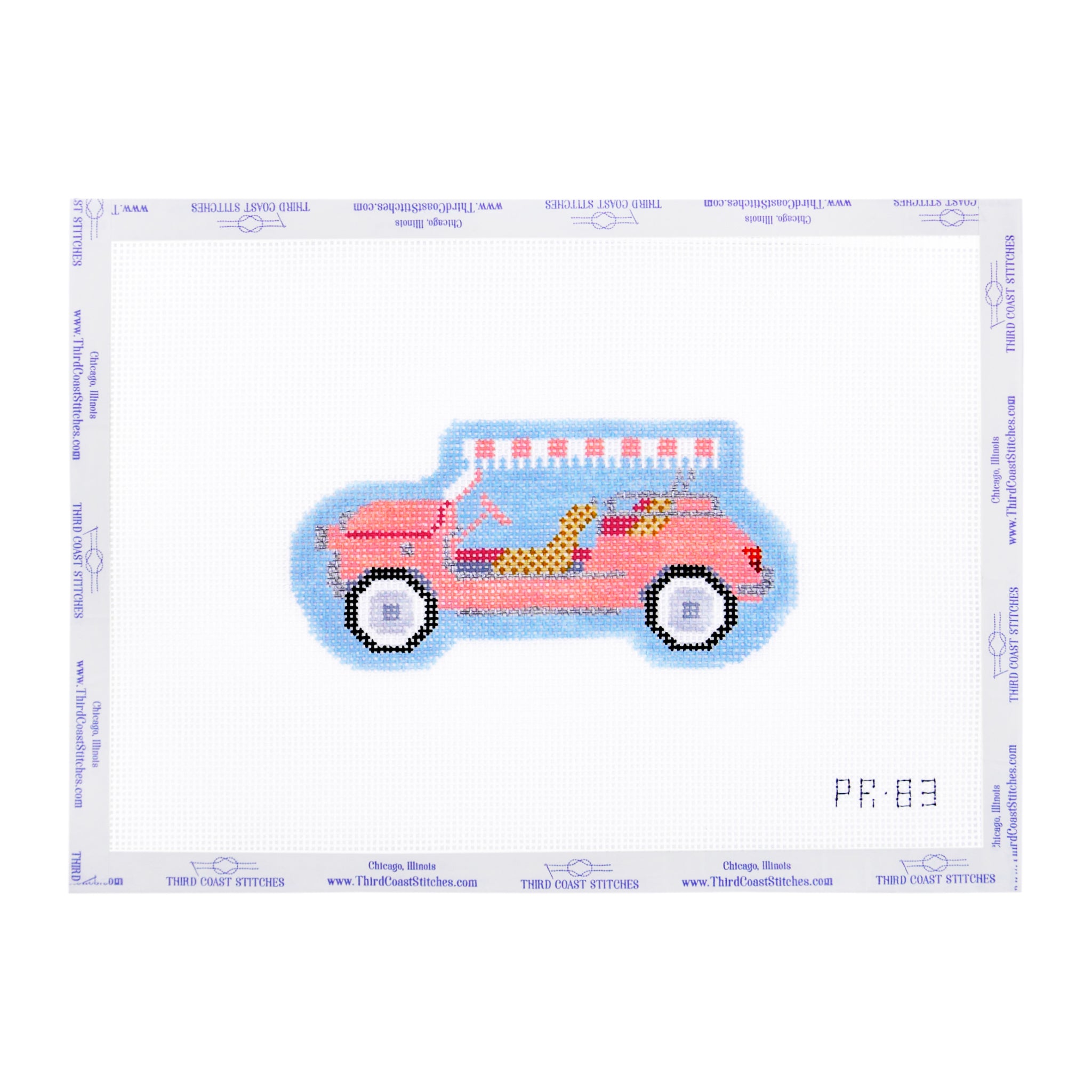 Pink Jolly Cart – Third Coast Stitches