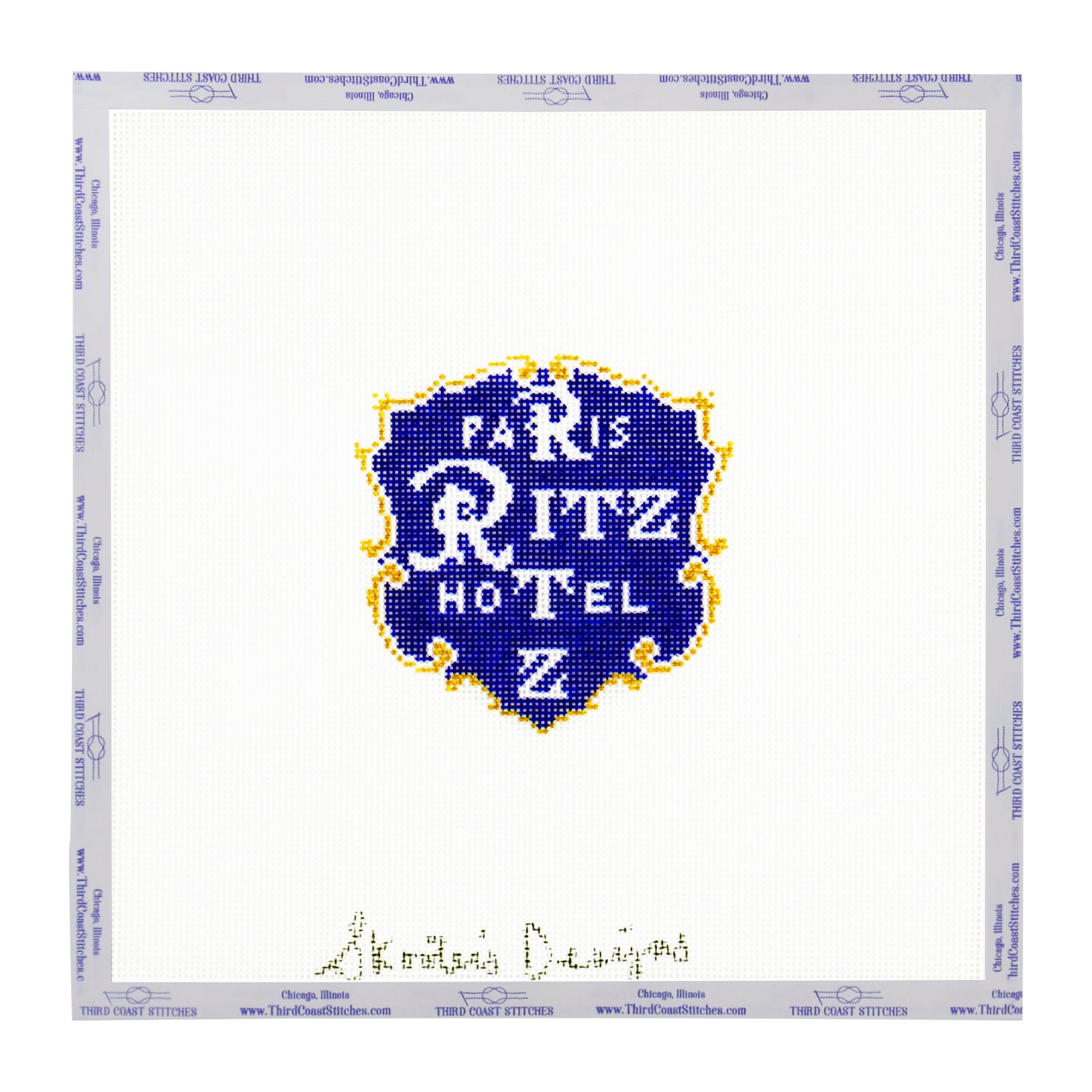 Paris Ritz Hotel Crest – Third Coast Stitches