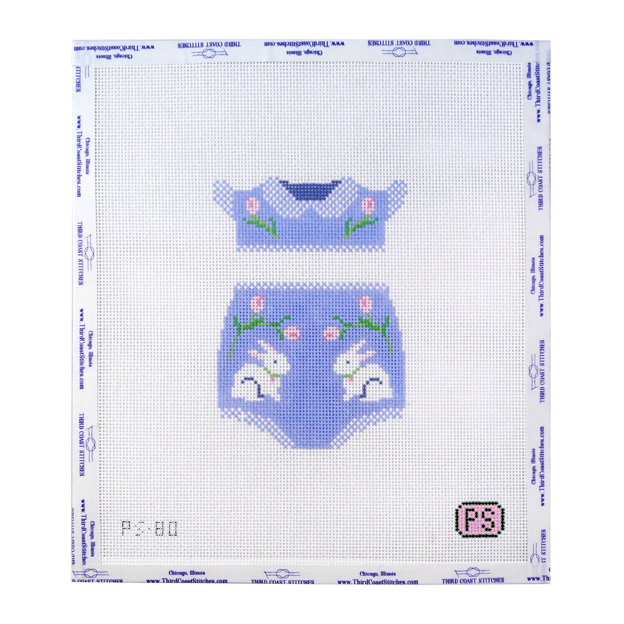 Baby Girl Bubble with Bunnies – Third Coast Stitches