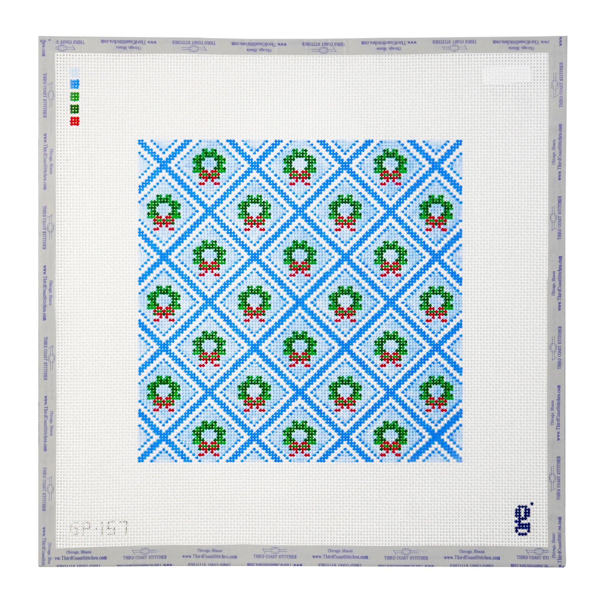 Wreath Trellis: Square – Third Coast Stitches